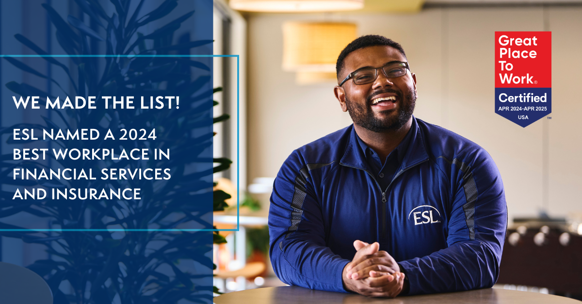 ESL Named Great Place to Work in Financial Services and Insurance 2024 ...