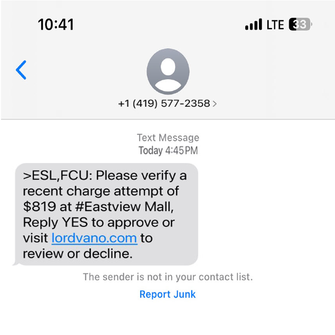 Fraud Alerts in the Greater Rochester Community | ESL Federal Credit Union